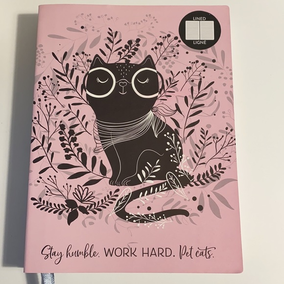 Pink Journal/Black Cat | Office | Pink Journalnotebook W Black Cat Stay ...